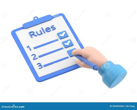 Rules Concept Businessman Holding In Hand Clipboard With Regulations