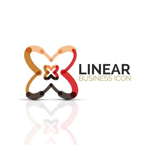 Premium Vector Abstract Flower Or Star Linear Thin Line Icon