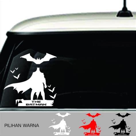 Jual Stiker Kaca Mobil Super Hero Keren Cutting Sticker Mobil Batman