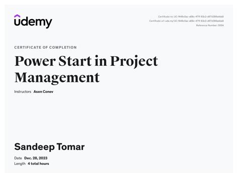 sandeep tomar on linkedin i have successfully completed the course power start in project
