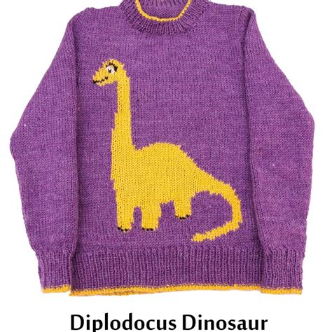 Dinosaur Knitting Pattern Etsy