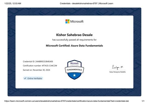 Kishor Desale On Linkedin Microsoftcertified Azure Datafundamentals Cloudcomputing