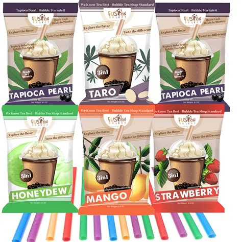 Buy The Ultimate Diy Bubble Tea Kit 4 Flavors Of Boba Bubble Tea Drink