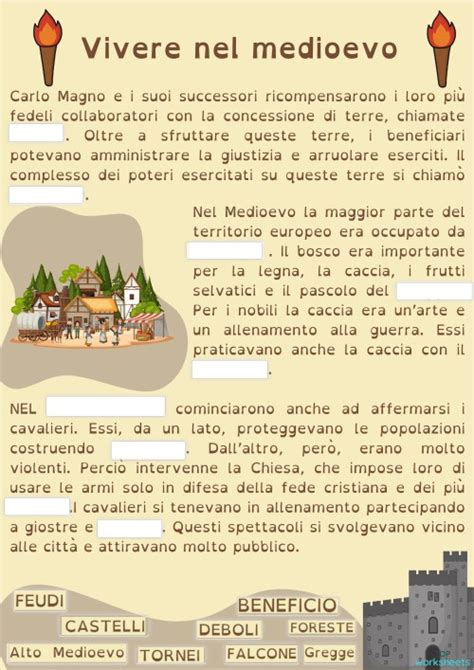 Vivere Nel Medioevo Scheda Interattiva Topworksheets