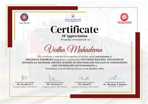 Vedha Mahadevan On Linkedin Swachatapakhwara Southernrailway