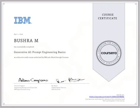 Artificialintelligence Generativeai Promptengineering Ibm Coursera
