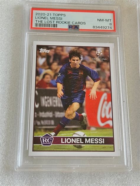 202021 Topps The Lost Rookie Cards Cristiano Ronaldo Lionel Messi Psa
