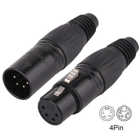Female And Male Dmx Xlr Connectors Female And Male Dmx Xlr Connectors