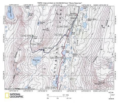 Rock Creek Lake Mono Pass Trail