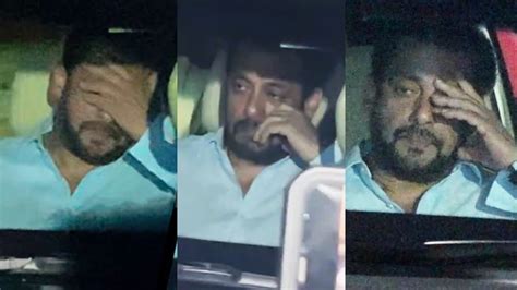 Salman Khan Crying Badly At Satish Kaushik Funeri Youtube