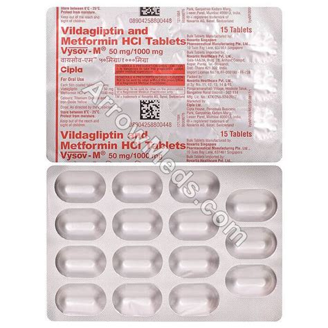 Vysov M 50 1000 Mg Antihypertensive Medication With Metformin