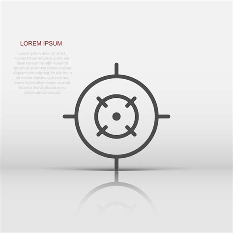 Premium Vector Shooting Target Vector Icon In Flat Style Aim Sniper