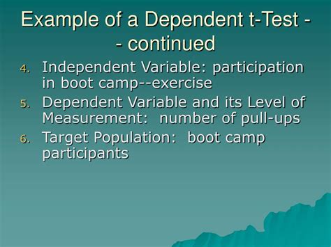 PPT Dependent T Test PowerPoint Presentation Free Download ID 1185439