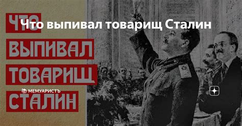 Что выпивал товарищ Сталин 📚 МемуаристЪ Канал о Сталине Дзен