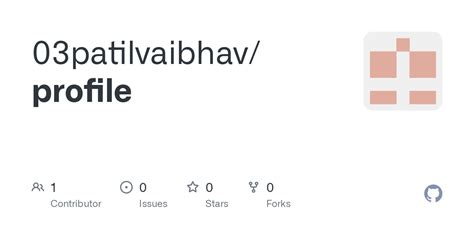GitHub Patilvaibhav Profile