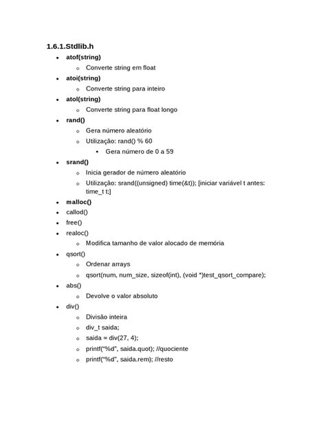bibliotecas em c pdf
