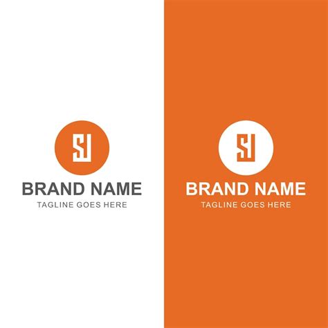 Premium Vector Vector Creative Letter Design Sj In Circle Shape Monogram Logo