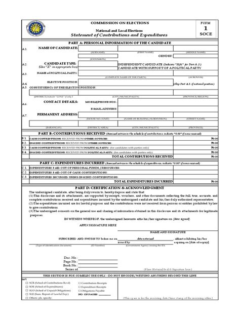 Soce Forms For Candidates Wf Pdf Notary Public Civil Law Common Law