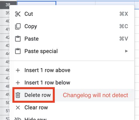 Google Sheet Appscript Changelog To Track Deleted Row Stack Overflow
