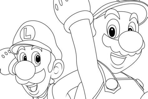 Happy Mario And Luigi Coloring Page Download Print Or Color Online