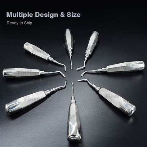Ss Dental Apex Elevator 8 Picece Dental Winged Root Elevator Tip Molar