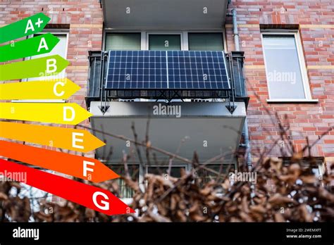 Balcony Power Station On An Apartment Block Diagram With Energy