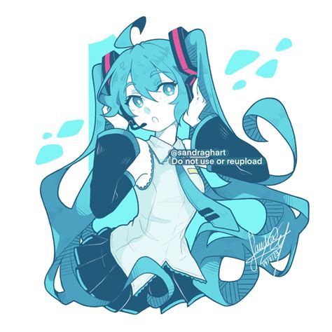 Safebooru 1girl Aqua Eyes Aqua Hair Aqua Necktie Bare Shoulders Black