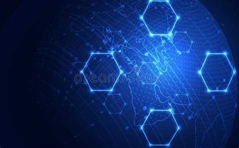 Abstract Plexus Connections Background With Technology Concept Vector Illustration Stock Vector