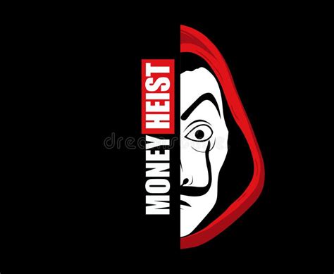 Money Heist Title With Dali Mask La Casa De Papel Design Graphic Film