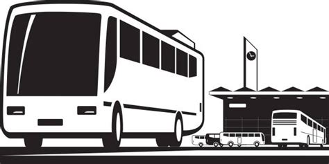Royalty Free Bus Depot Clip Art Vector Images And Illustrations Istock