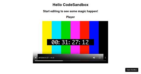 Shaka Player Examples Codesandbox