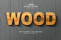 Pack D Wood Texture Text Style Effect For Photoshop