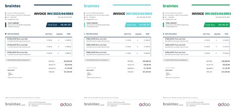 Odoo Invoices Figma