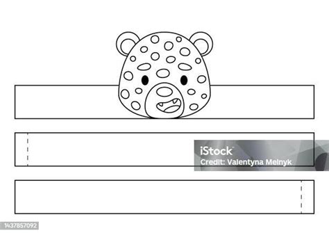 인쇄 가능한 치타 종이 왕관 생일 크리스마스 베이비 샤워를 위한 Diy 컷 파티 리본 템플릿입니다 엔터테인먼트를위한 재미있는