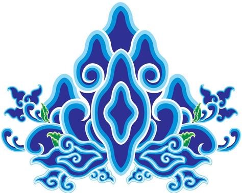 Cirebon Batik Triangle Wadas Megamendung Vector Art