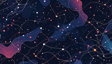 Create A Compelling Network Art Display With Interconnected Nodes On A Gradient Background Aig