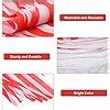 Amazon RUBFAC 170ft 120pcs Red And White Striped Pennant Banner