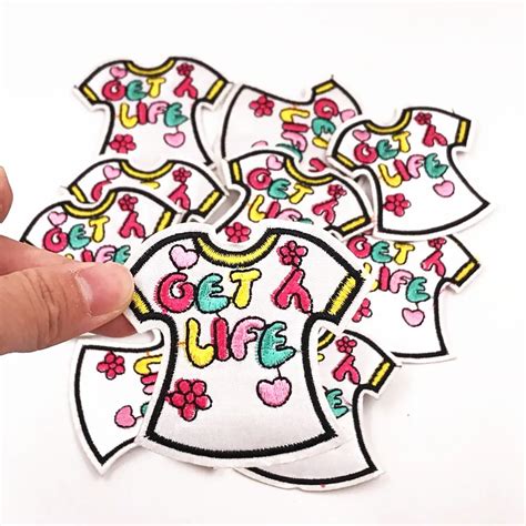 10pcslot T Shirt Embroidery Patches For Clothing Iron On Patches