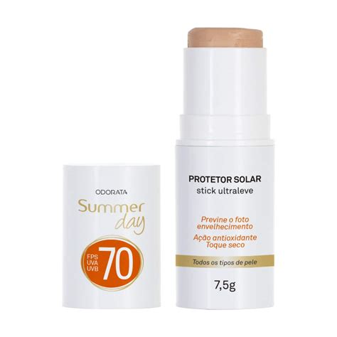 Protetor Solar Stick Fps 70 Pele Clara 7 Odorata Cosméticos