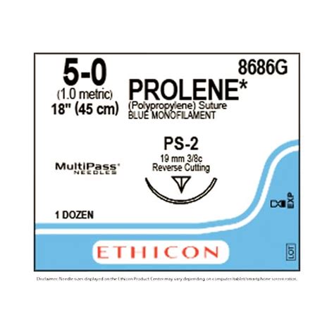 Prolene Polypropylene Ps 2 3 8 Circle Precision Reverse Cutting Needle