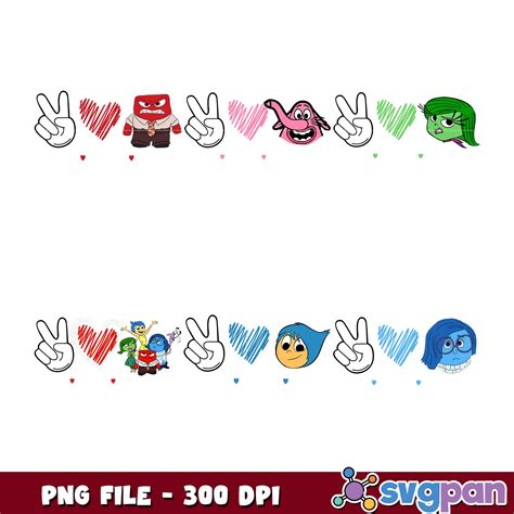 Inside Out Character Bundle Png For Creative Projects Svgpan