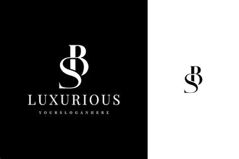 Elegant Simple Minimal Luxury Serif Font Alphabet Letter S B Monogram