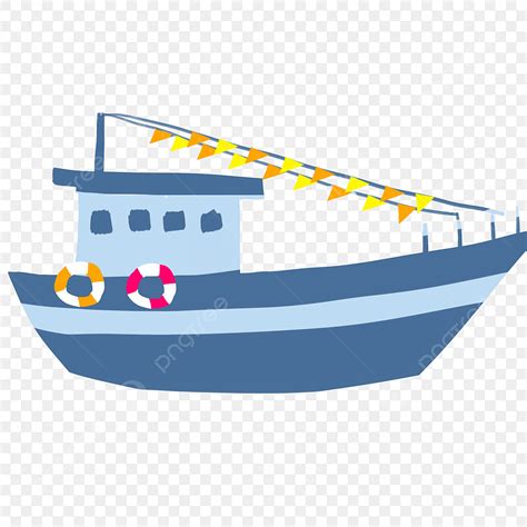 파란 배 일러스트 아름다운 선박 그림 만화 우주선 선박 클립 아트 선박 장식 황색기 Png 일러스트 및 Psd 이미지 무료