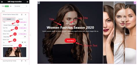 How To Use Image Accordion Widget By Element Pack Pro