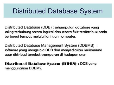 Database Terdistribusi Ppt