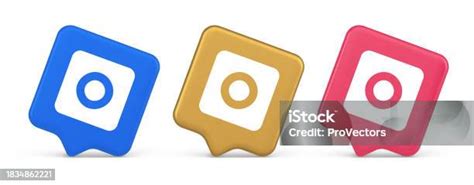 카메라 사진 비디오 촬영 버튼 멀티미디어 콘텐츠 제작 웹 응용 프로그램 3d 말풍선 아이콘 3차원 형태에 대한 스톡 벡터 아트 및 기타 이미지 3차원 형태 겉창 공란