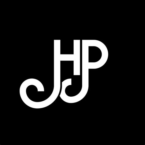HP Letter Logo Design On Black Background HP Creative Initials Letter Logo Concept Hp Letter