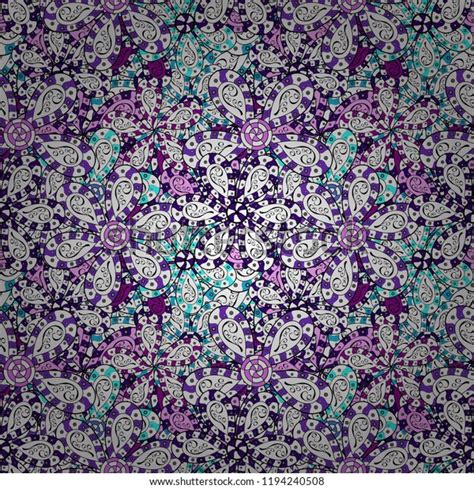 Seamless Vintage Flower Pattern Vector Hip Stock Vector Royalty Free