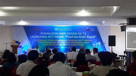 Bi Launching Ntt Padar “peduli Dan Sadar Rupiah” Seputar Ntt