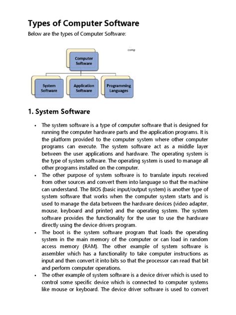 types of computer software pdf